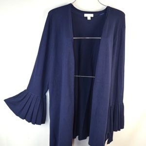 Charter Club | Sweaters | Charter Club Blue Open Cardigan Wrap Flowy ...